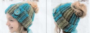Free Pattern – Ribbed Bun Hat – Woolcrate